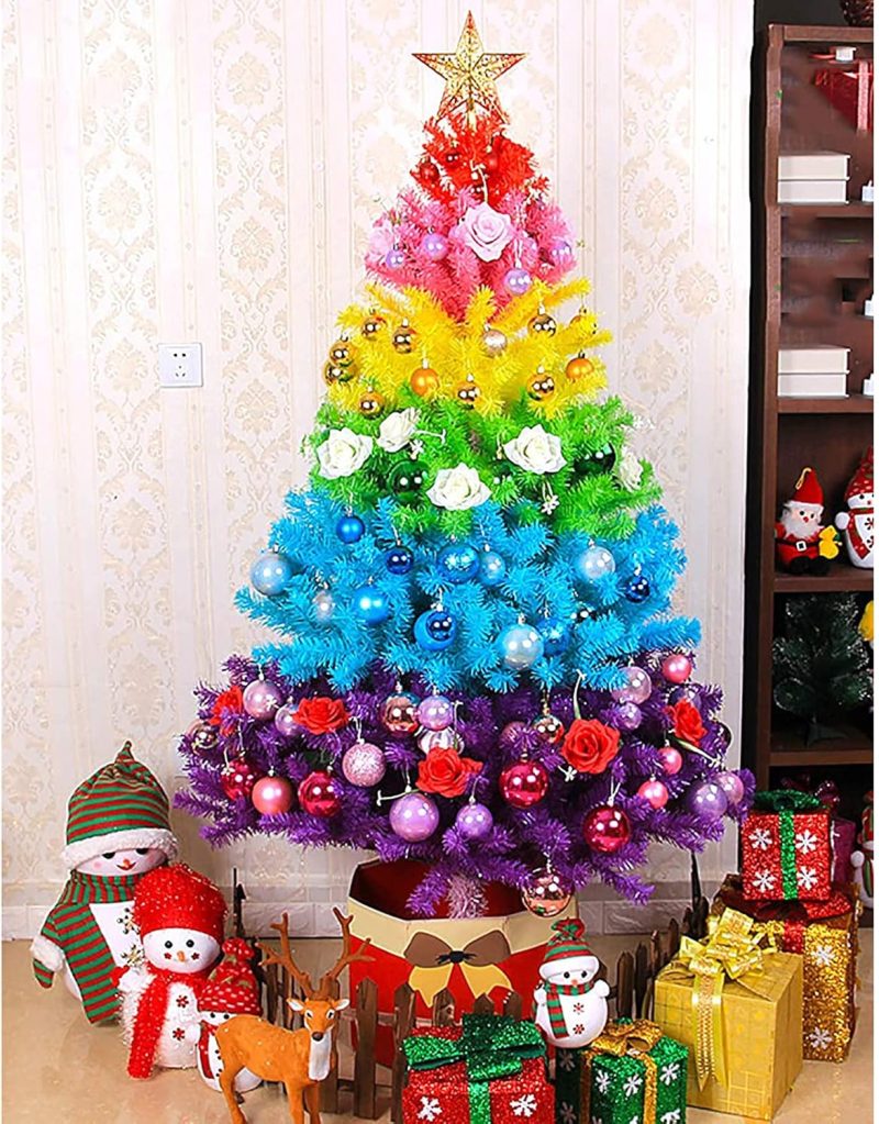 10 Ways to Style a Rainbow Christmas Tree - Unique Xmas ideas